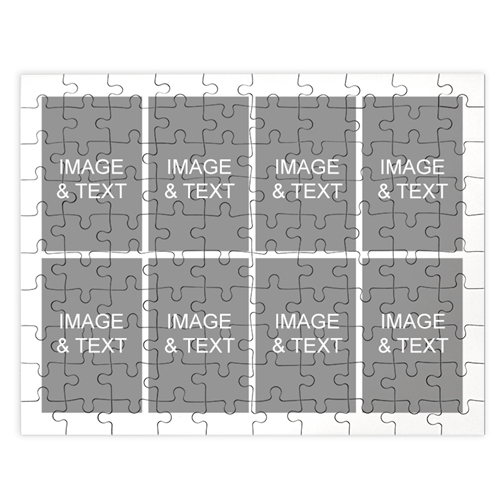 Eight Collage Photo Puzzle, White